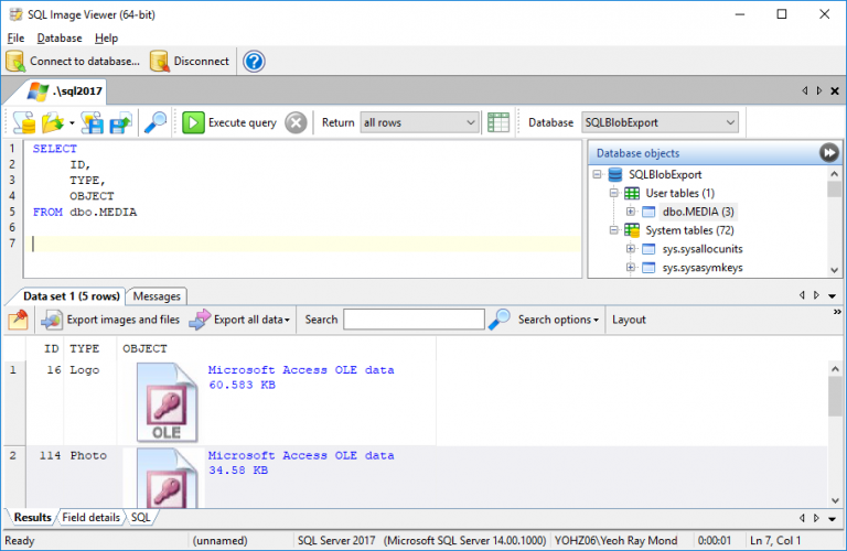Extracting files and data from OLE Object fields | Yohz Software Development Blog