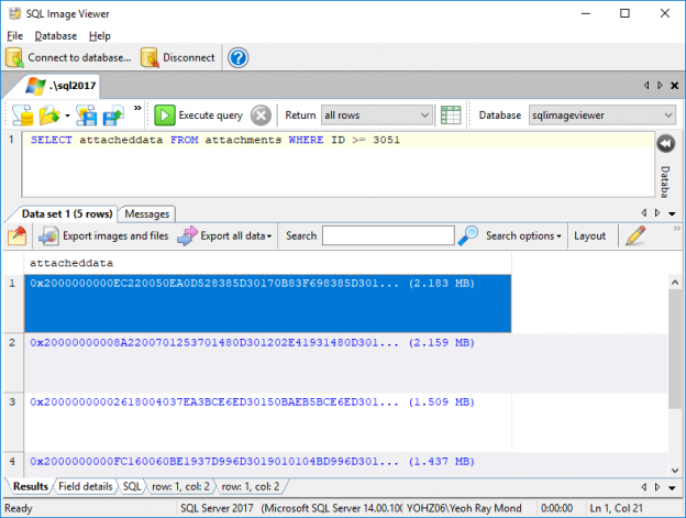 Why Is Sql Image Viewer Not Displaying Details Of My Blobs Yohz Software Development Blog