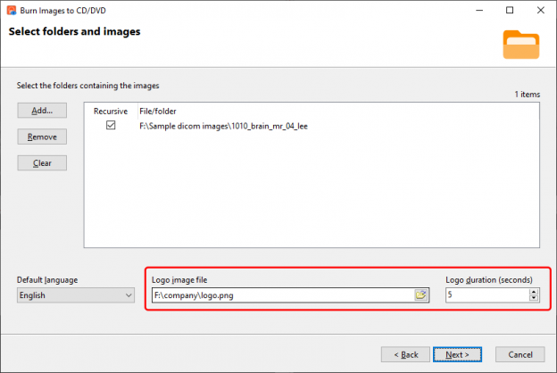 Burning images to CD/DVD using Easy DICOM Viewer | Yohz Software ...