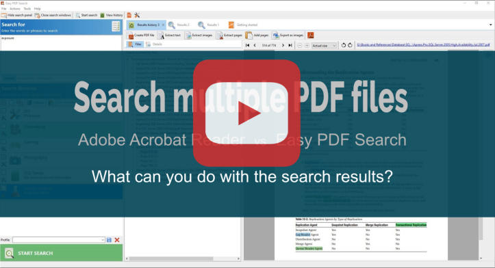 Easy PDF Search - Yohz Software
